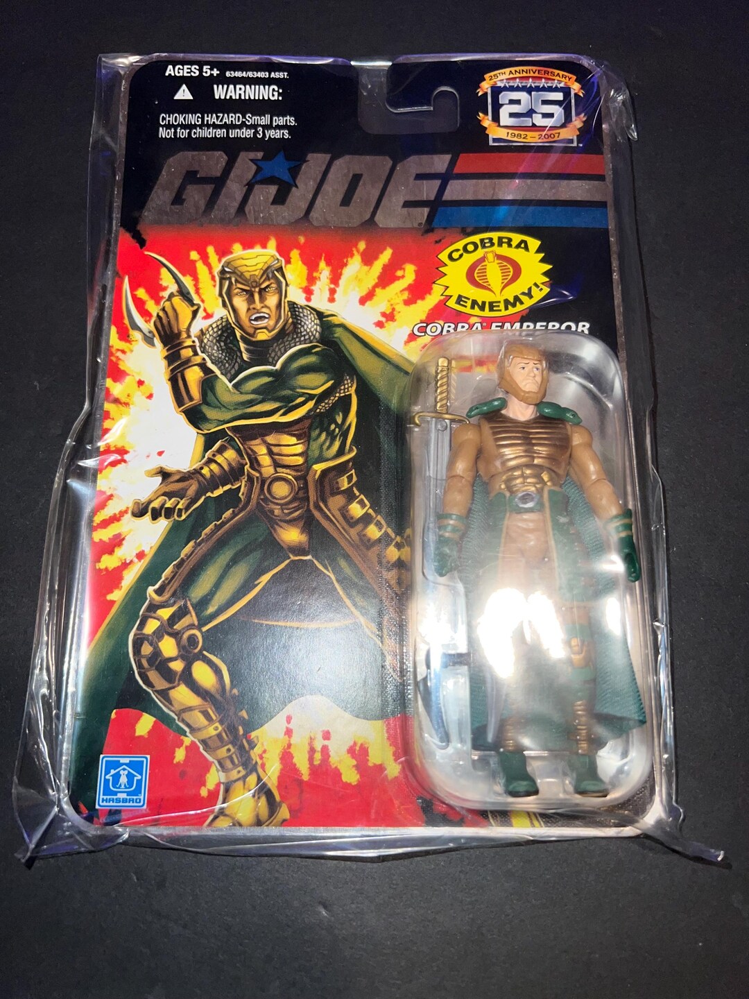 2007 Gi Joe 25th Anniversary Cobra Emperor Serpentor in A Comic Book ...