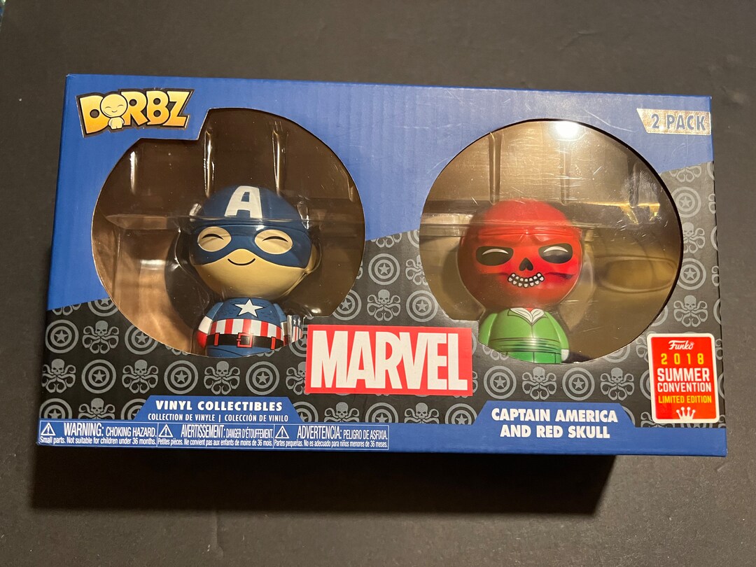 2018 Summer Convention Dorbz Captain America & Red Skull 2 Pack Limited ...