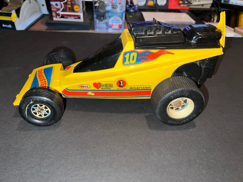 1976 Power Shifters Pull String Race Car 2 Speed Extending Front End ...