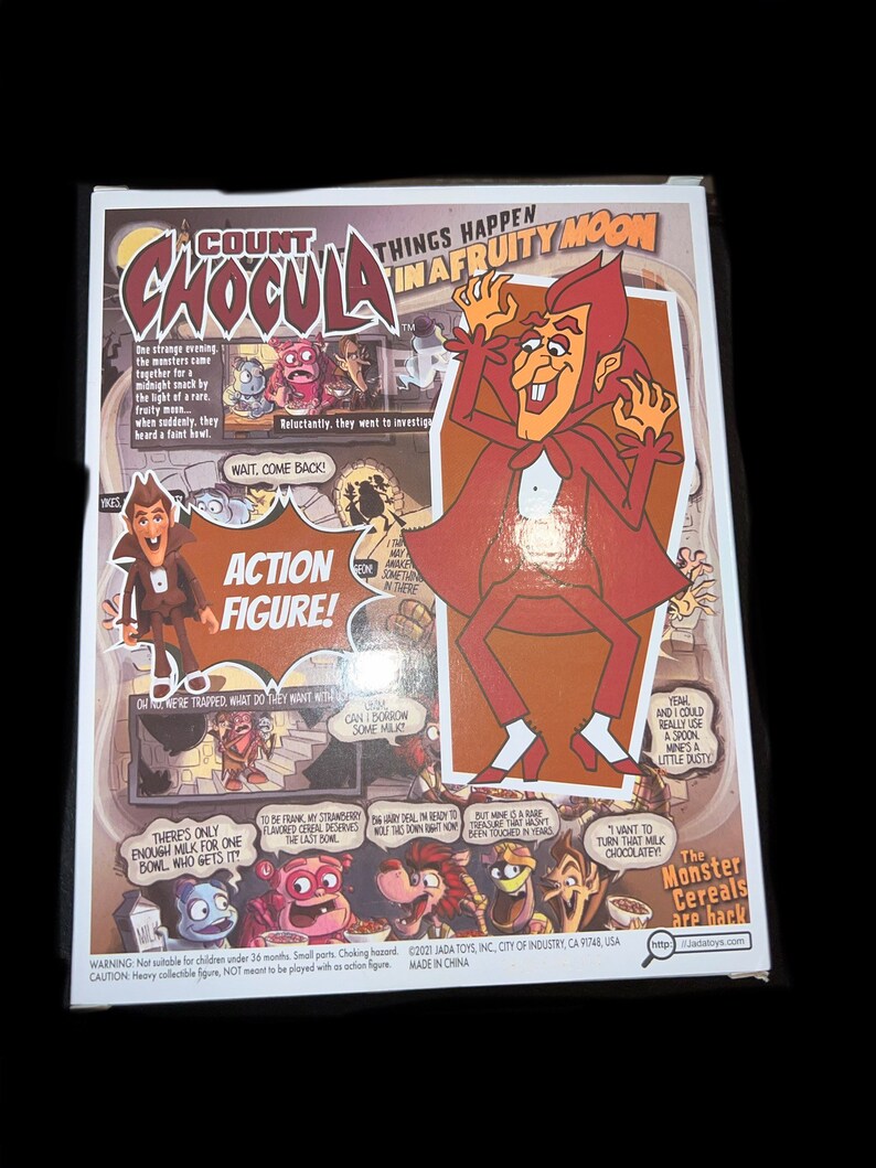 Jada Count Chocula 6” Action Figure General Mills Cereal Box Style ...