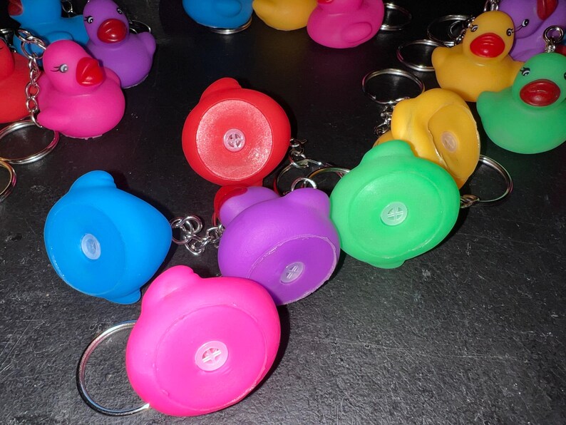6 Custom Different Colored Keychain Mini Rubber Ducks for Wrangler ...
