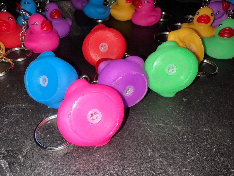 6 Custom Different Colored Keychain Mini Rubber Ducks for Wrangler ...