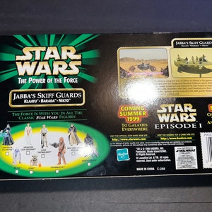 1998 Power of the Force Jabbas Skiff Guards Klaatu Barada Nikto New ...