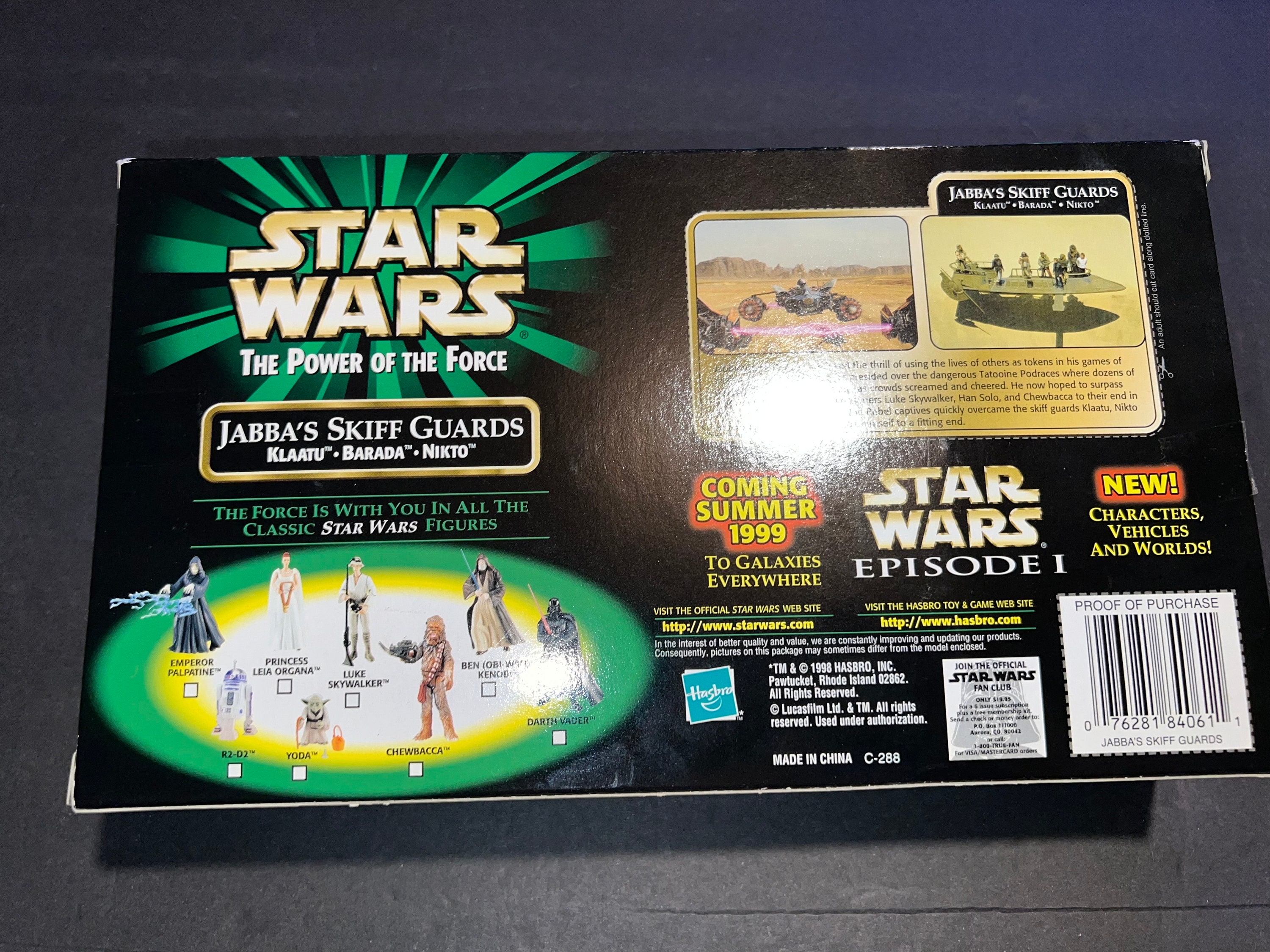 1998 Power of the Force Jabbas Skiff Guards Klaatu Barada Nikto New ...