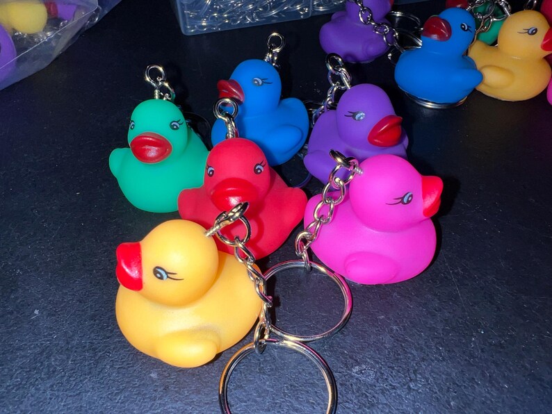 6 Custom Different Colored Keychain Mini Rubber Ducks for Wrangler ...