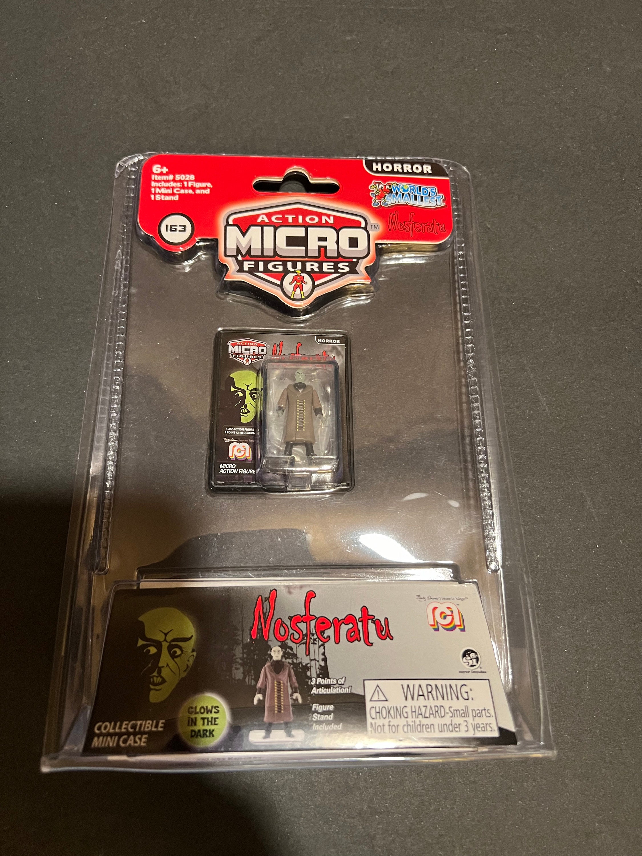 Horror Action Micro Figures Worlds Smallest Nosferatu Glow in the Dark ...