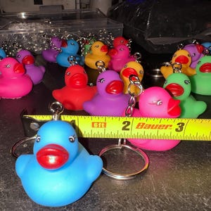6 Custom Different Colored Keychain Mini Rubber Ducks for Wrangler ...