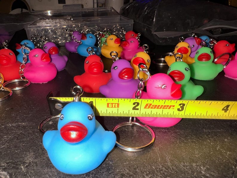 6 Custom Different Colored Keychain Mini Rubber Ducks for Wrangler ...