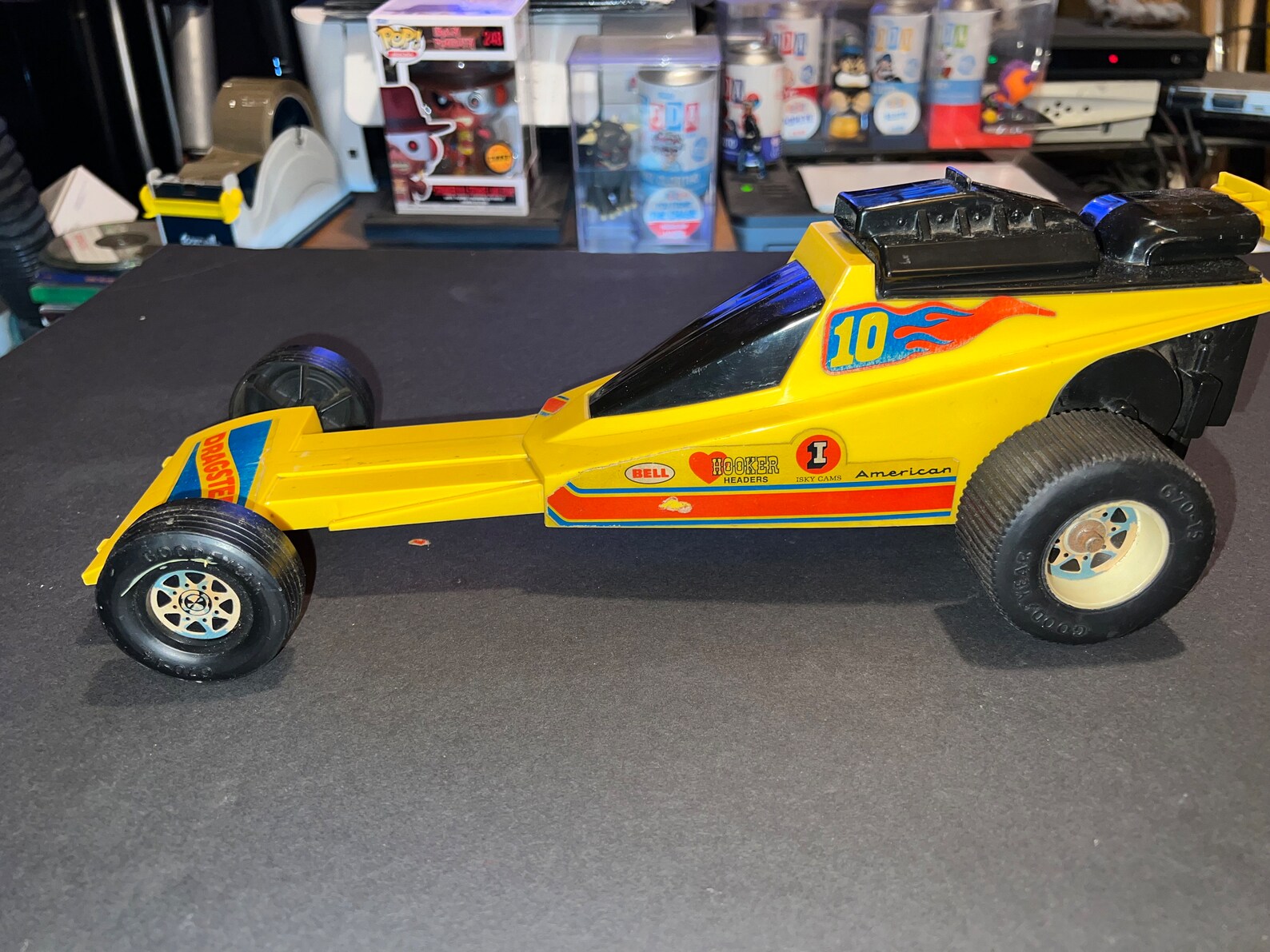 1976 Power Shifters Pull String Race Car 2 Speed Extending Front End ...