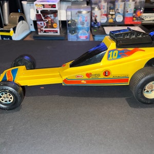 1976 Power Shifters Pull String Race Car 2 Speed Extending Front End ...