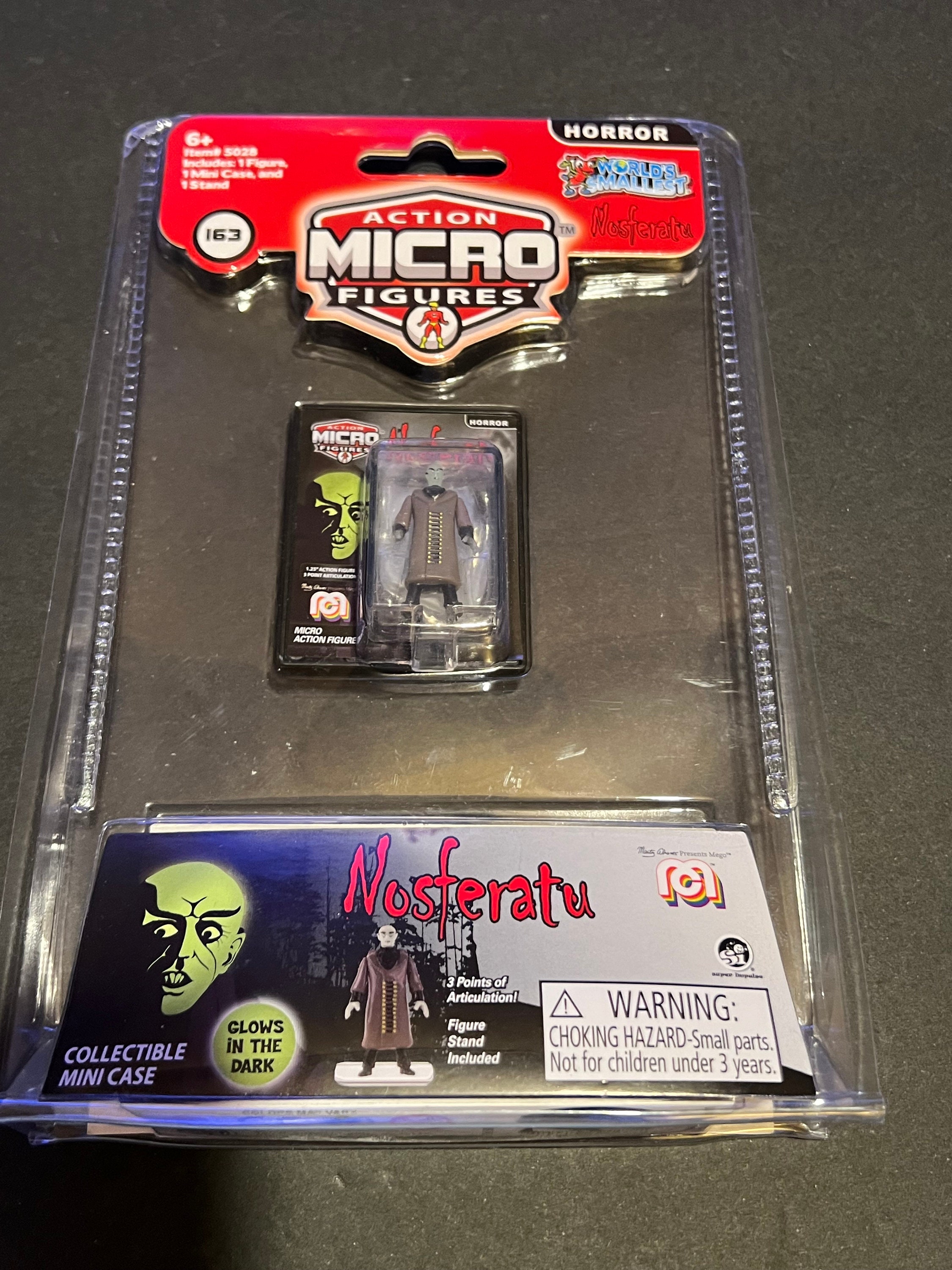 Horror Action Micro Figures Worlds Smallest Nosferatu Glow in the Dark ...