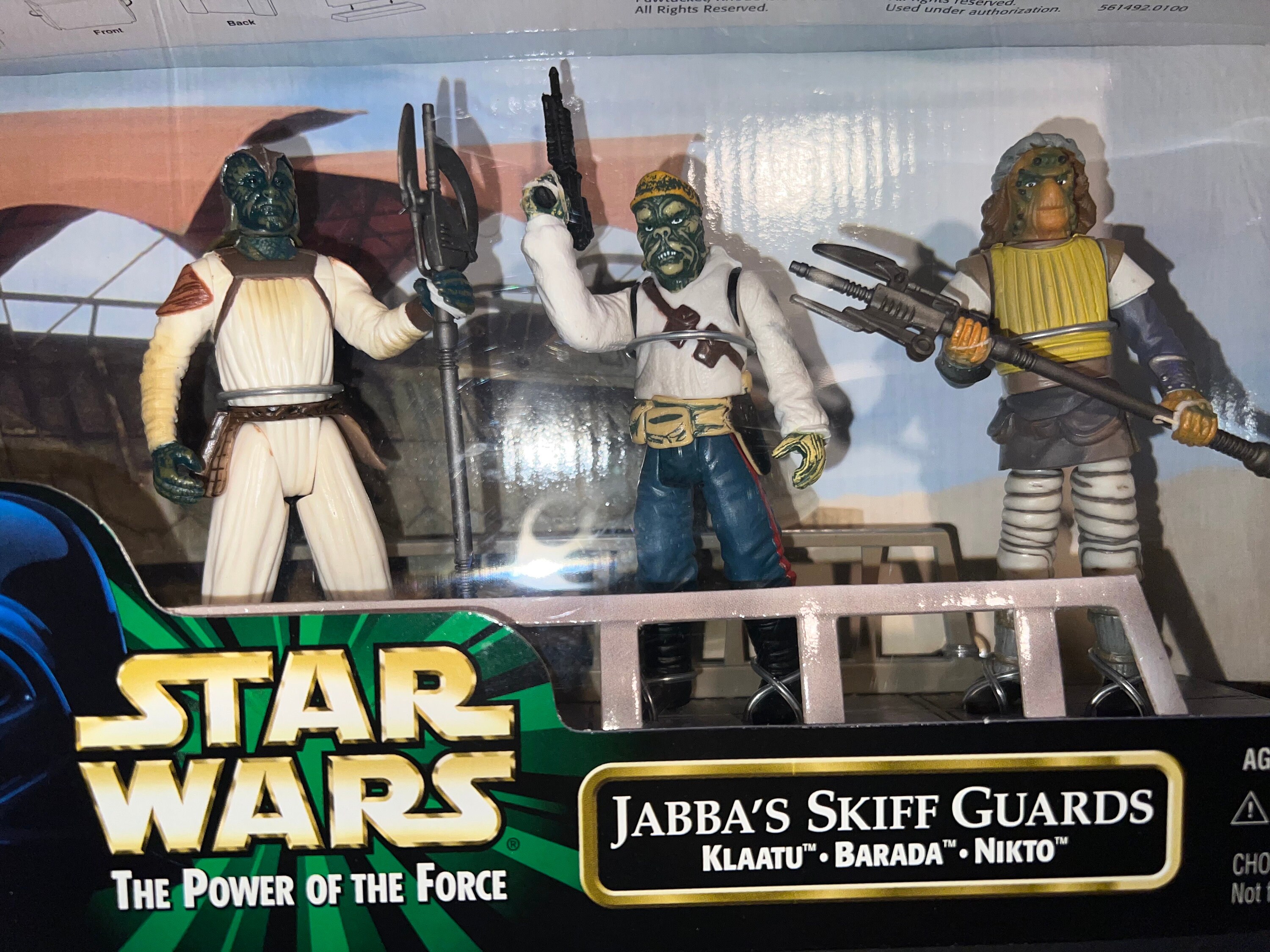 1998 Power of the Force Jabbas Skiff Guards Klaatu Barada Nikto New ...