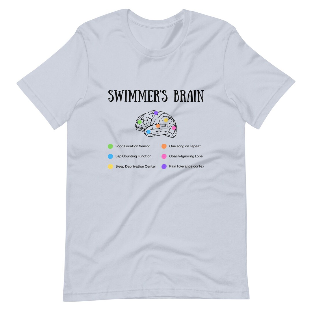 Swimmer's Brain T-shirt| Funny Swim Shirt| Swim Team Tshirt| Fun Swim ...
