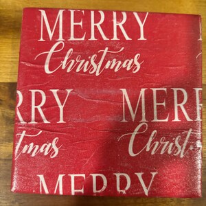 Handmade Christmas Decoupage Tiles. - Etsy