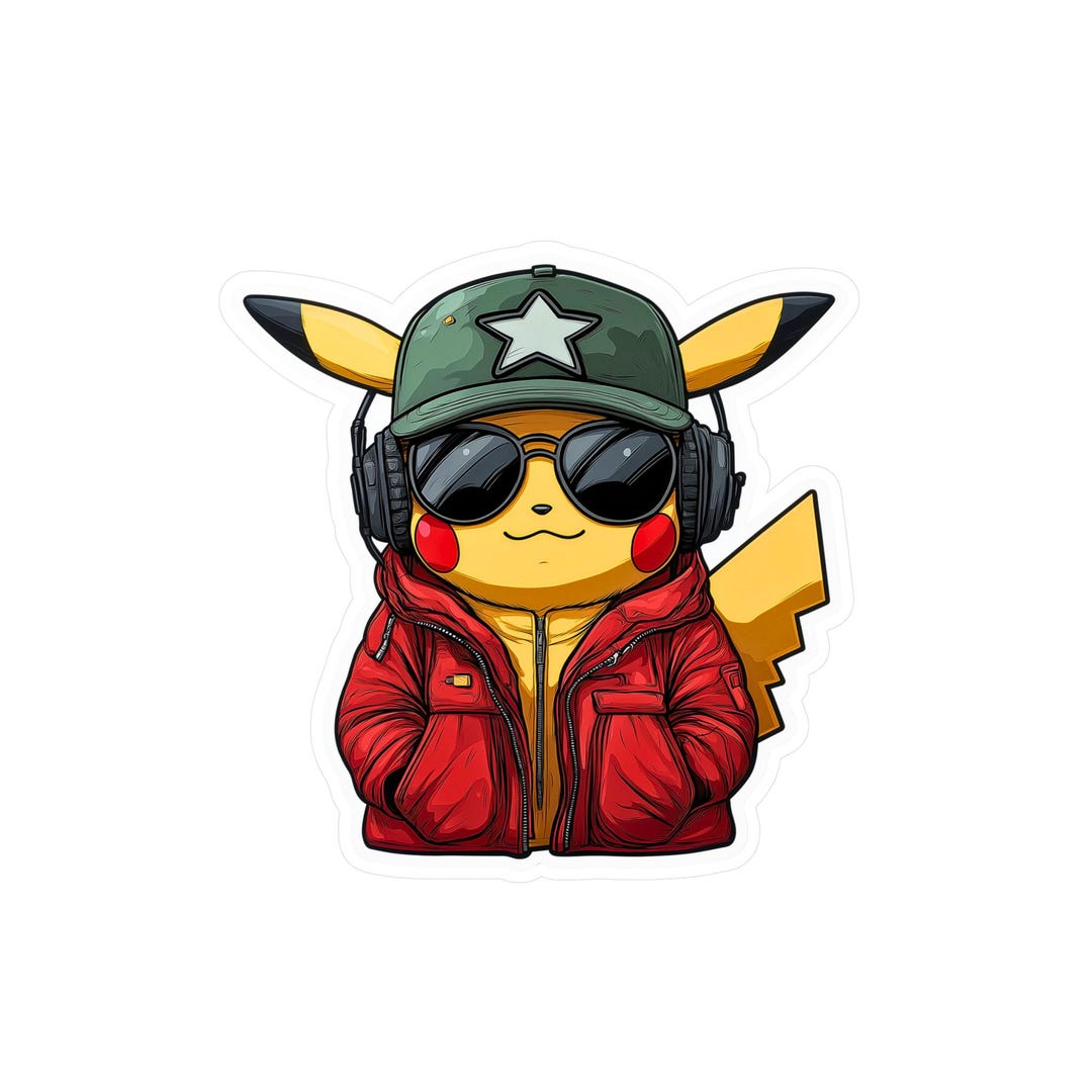 Pokemon Power Aviator Flight Jacket Vinyl Decal for the Bold - Etsy