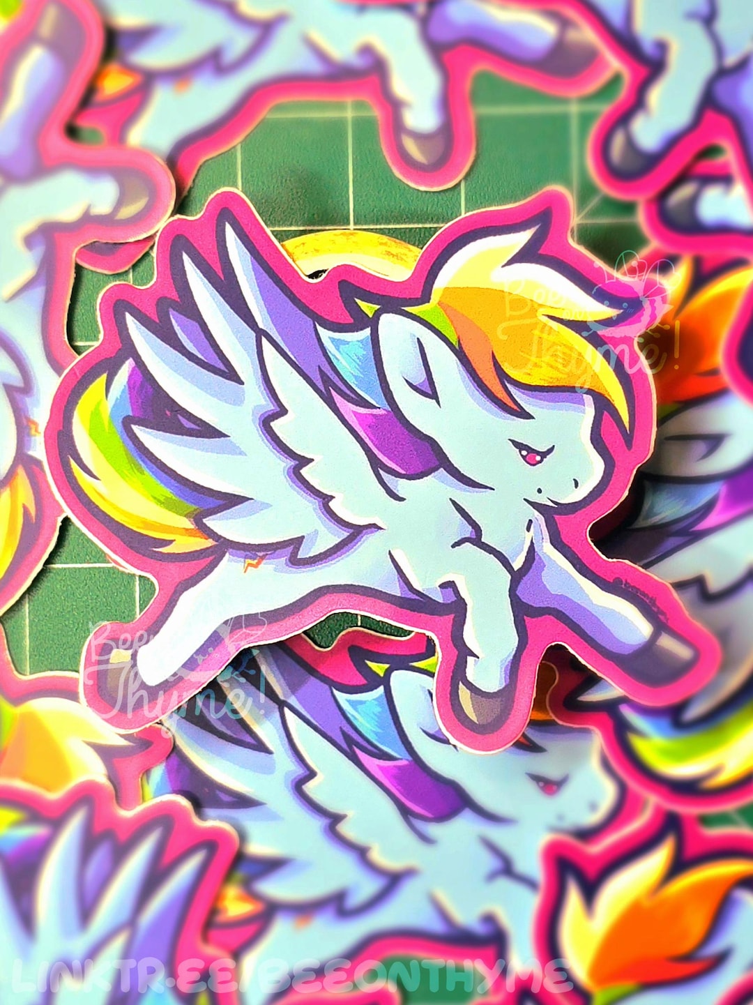 Rainbow Pony 3” Vinyl Sticker - Etsy
