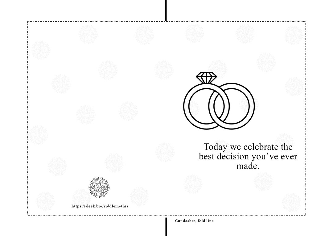 Printable Version: Today We Celebrate the Best Decision You Ever Made ...