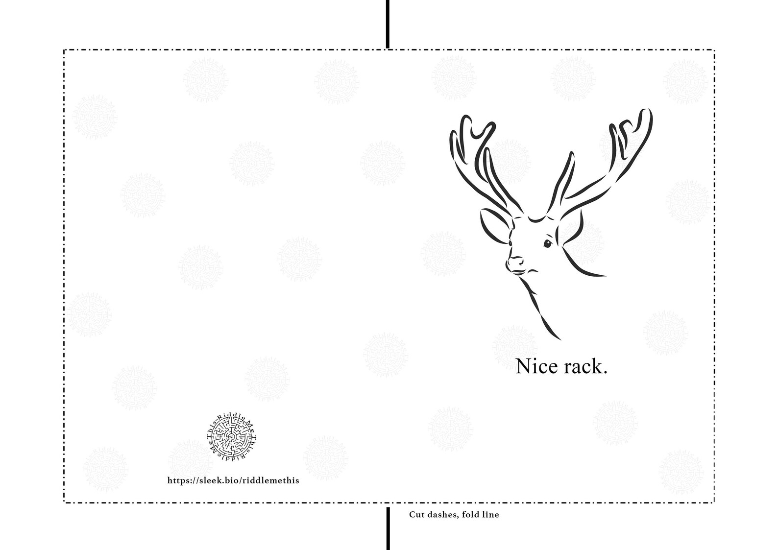 Printable Version: Nice Rack Card - Etsy