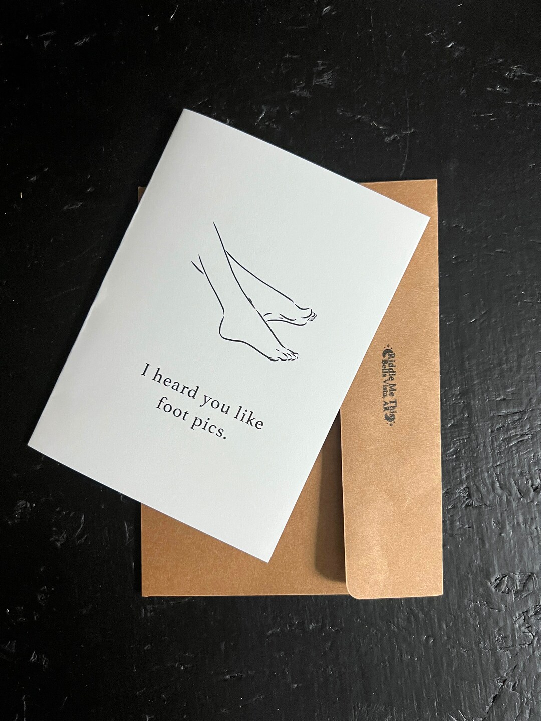 I Heard You Like Foot Pics Card - Etsy