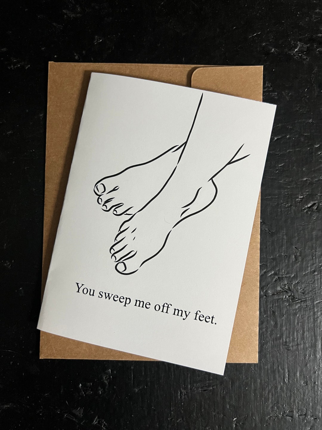 You Sweep Me off My Feet Card - Etsy