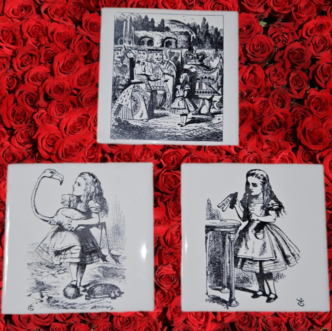 Ceramic Tiles - Alice in Wonderland - Etsy
