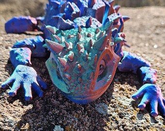 3D Printed Horned Lizard Fidget Toy: Articulated Stress Relief in Your ...