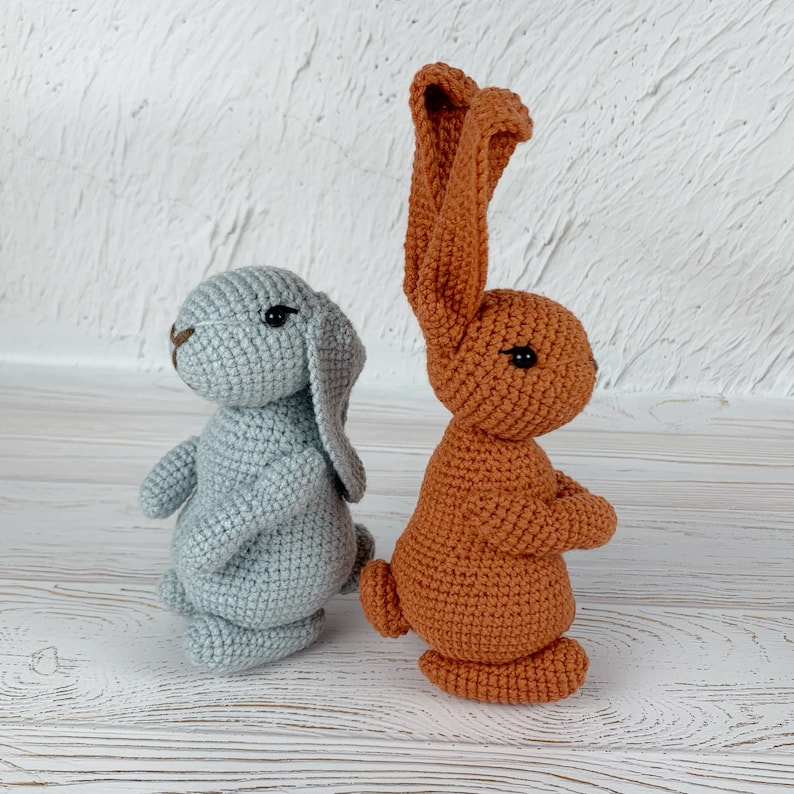 Plush Rabbit bunny Crochet Pattern PDF Realistic Rabbit - Etsy