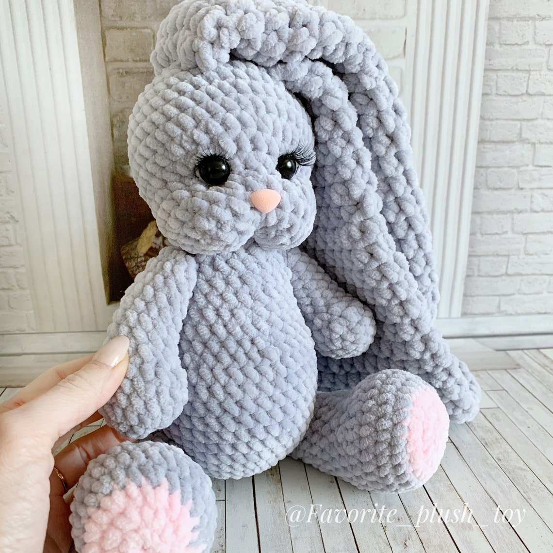 Crochet Plush Bunny Pattern PDF Plushie Amigurumi Pattern | Etsy