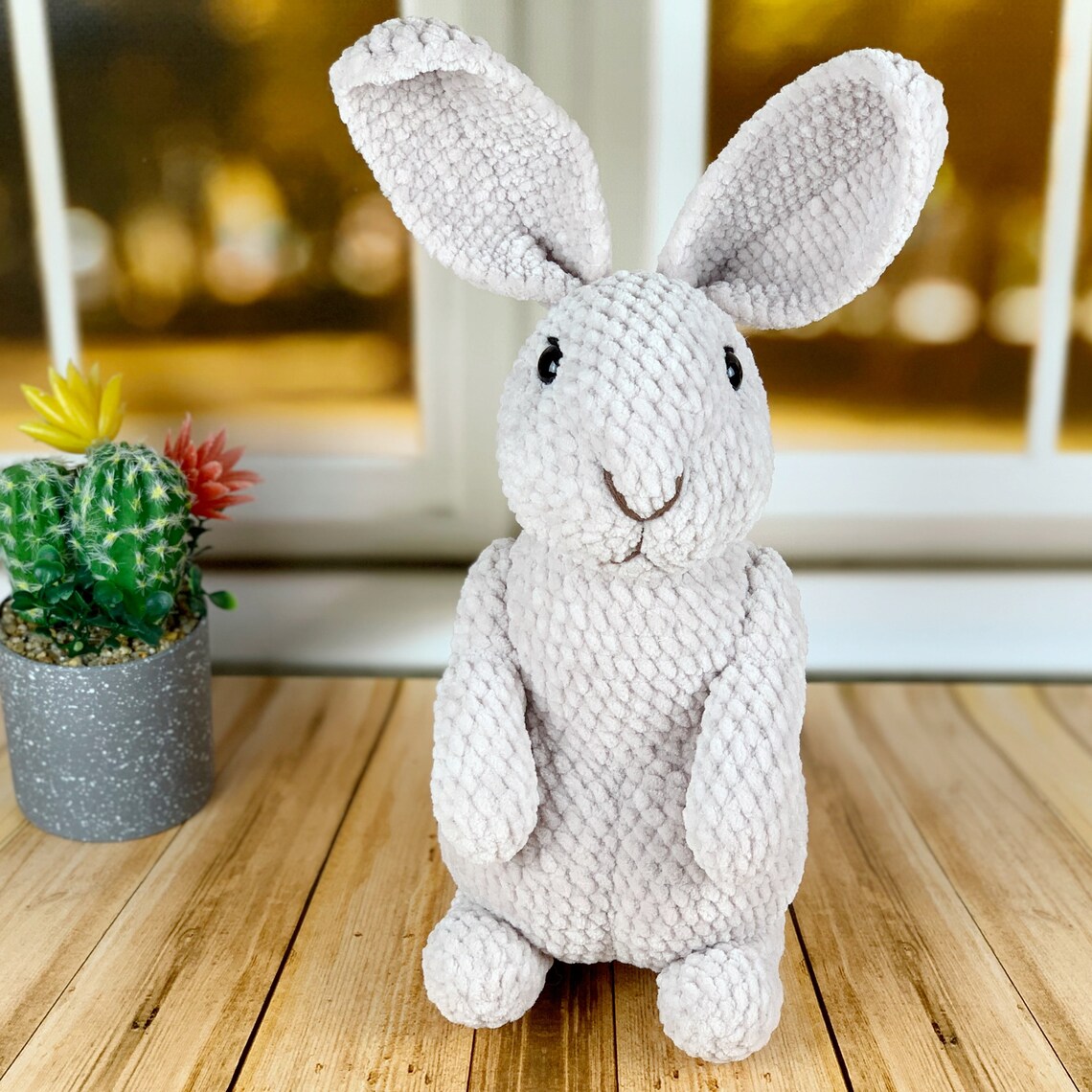 Plush Rabbit bunny Crochet Pattern PDF Realistic Rabbit - Etsy UK