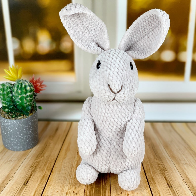 Plush Rabbit bunny Crochet Pattern PDF Realistic Rabbit - Etsy