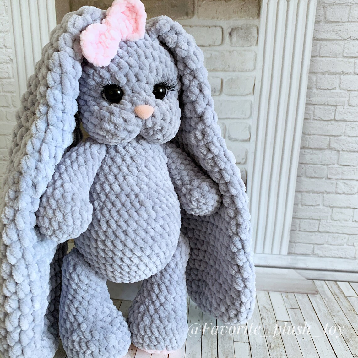 Crochet Plush Bunny Pattern PDF Plushie Amigurumi Pattern | Etsy