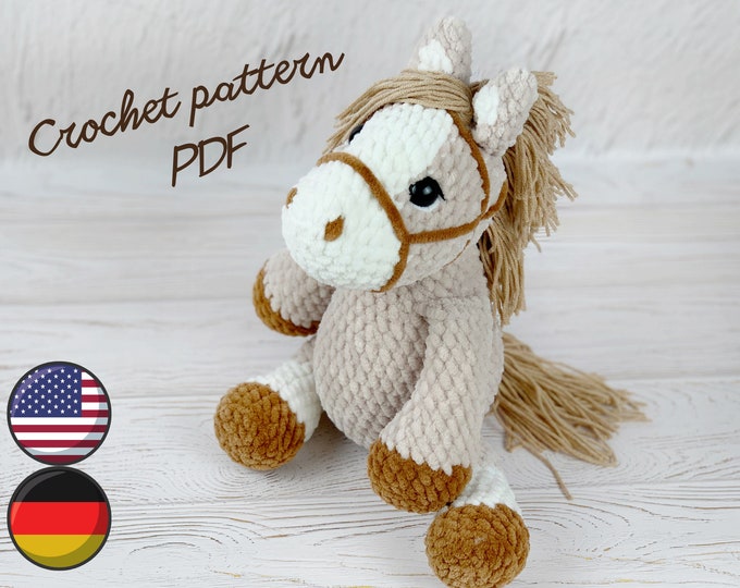 Instant Download Mustang Horse Standard Blanket Crochet - Etsy