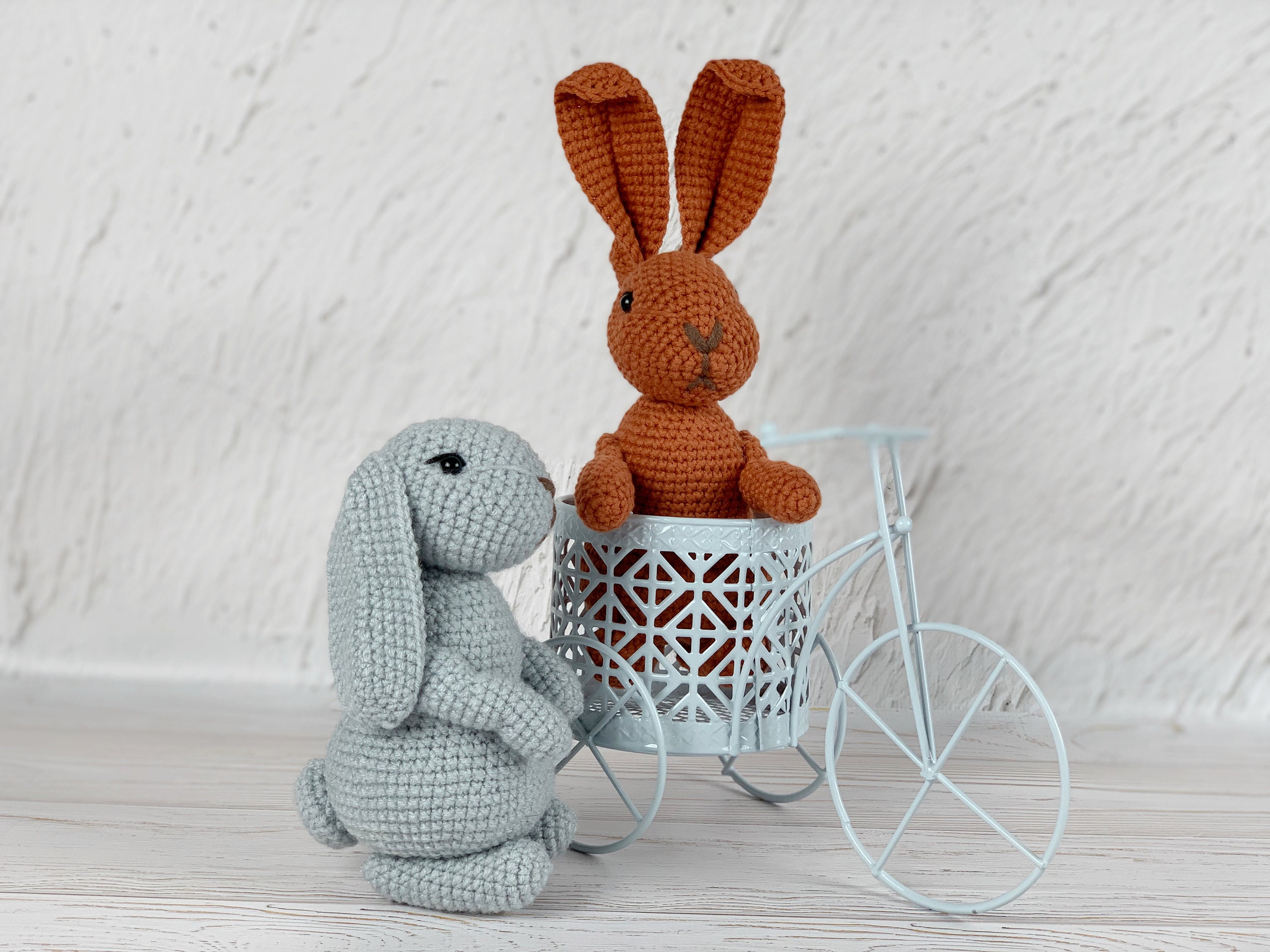 Plush Rabbit bunny Crochet Pattern PDF Realistic Rabbit - Etsy UK