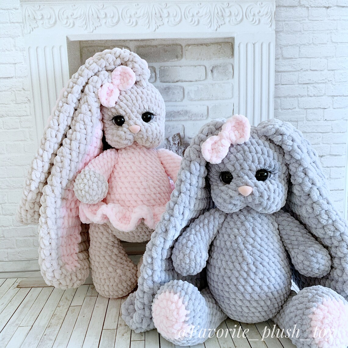 Crochet Plush Bunny Pattern PDF Plushie Amigurumi Pattern | Etsy