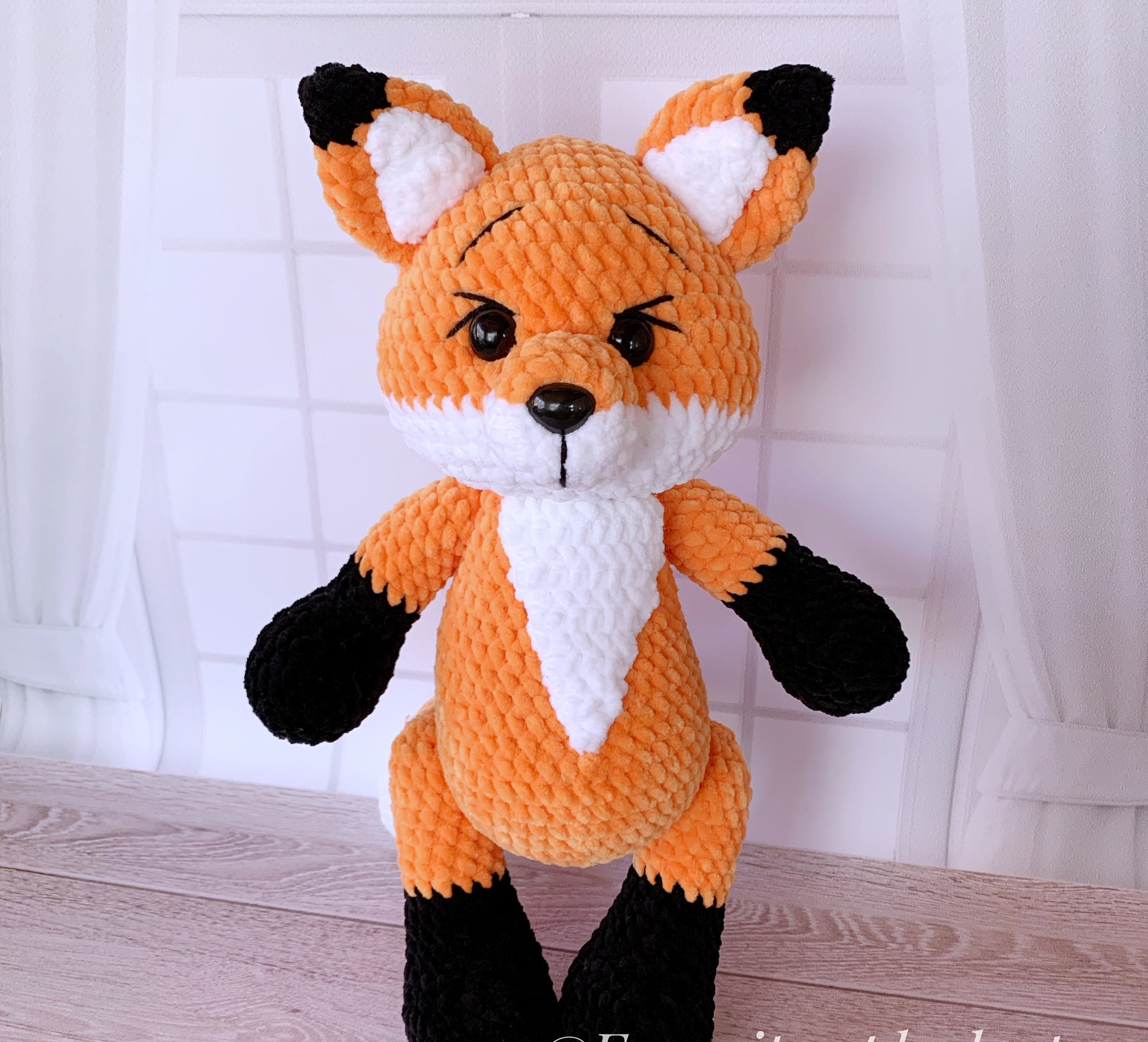 Crochet Fox Plush Pattern Amigurumi Plushie Pattern PDF - Etsy