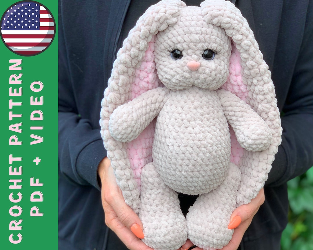 Crochet Plush Bunny Pattern PDF - Plushie Amigurumi Pattern - Etsy