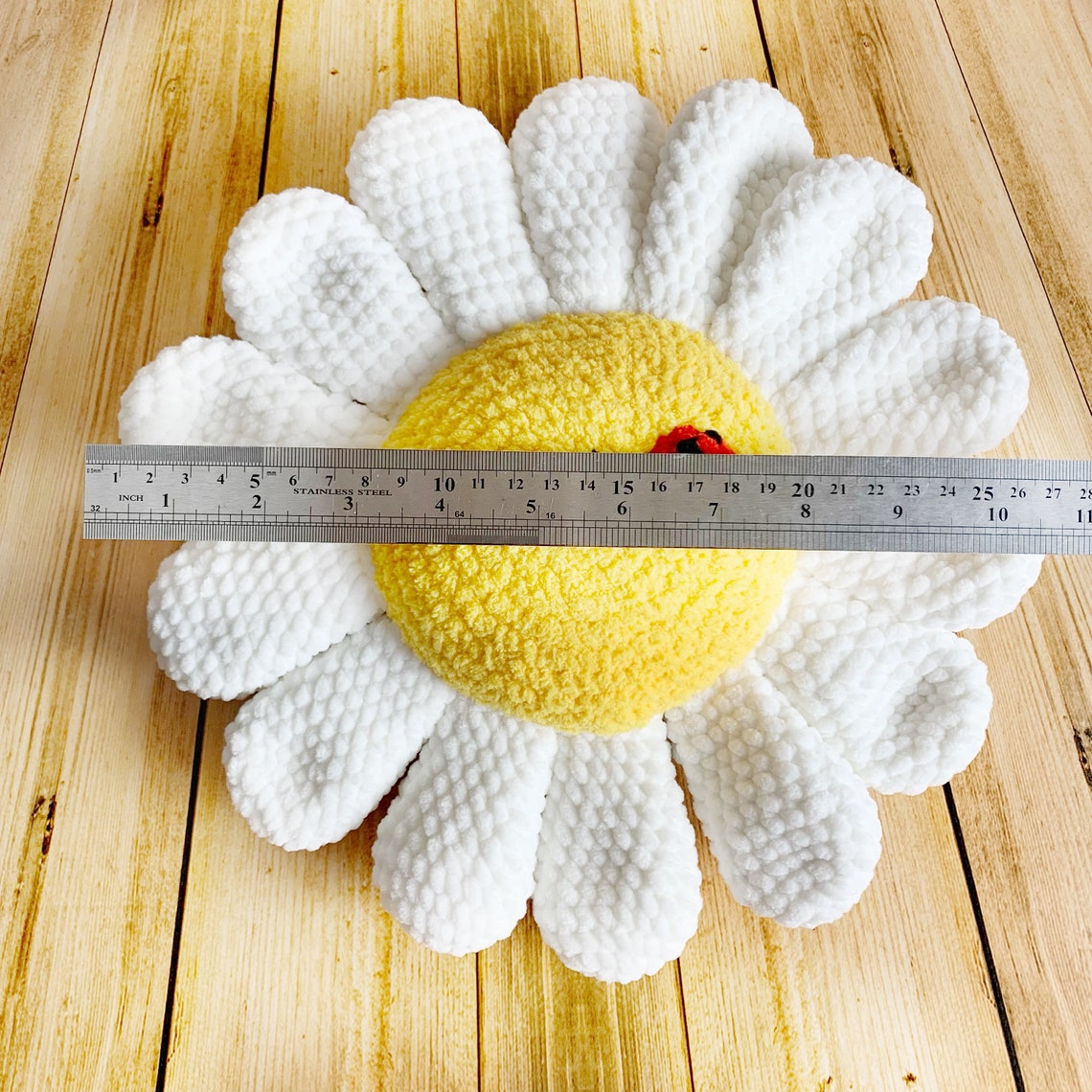 Daisy Flower Pillow Crochet Pattern PDF Amigurumi Flower - Etsy