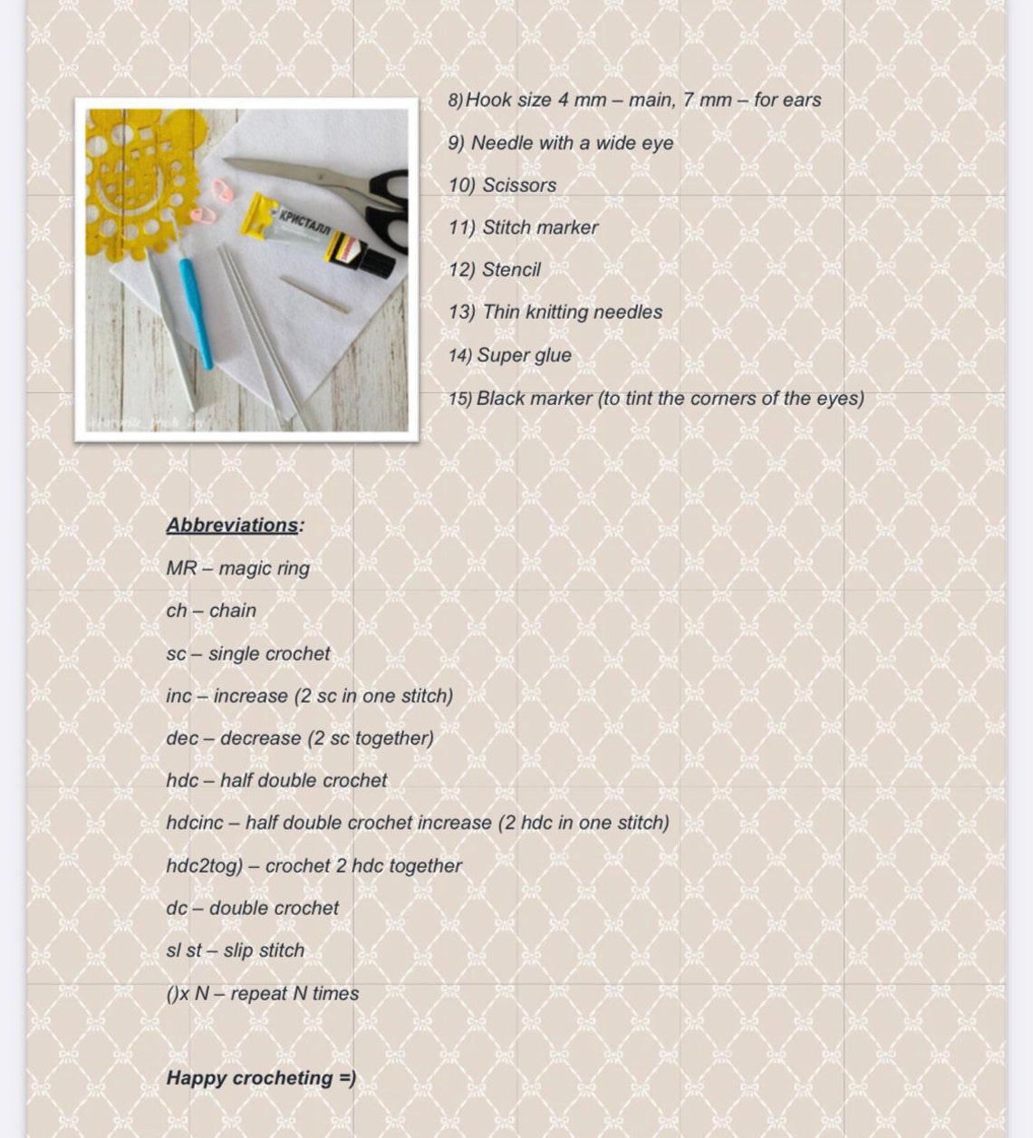 Crochet Plush Bunny Pattern PDF Plushie Amigurumi Pattern | Etsy