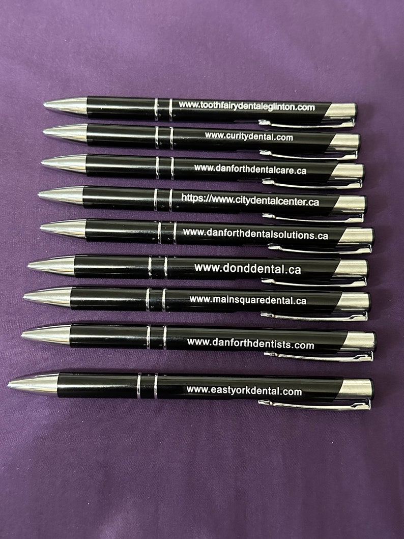 Custom Pen, Laser Engraved Metal Pen, Business, Logo, Name, Fully ...