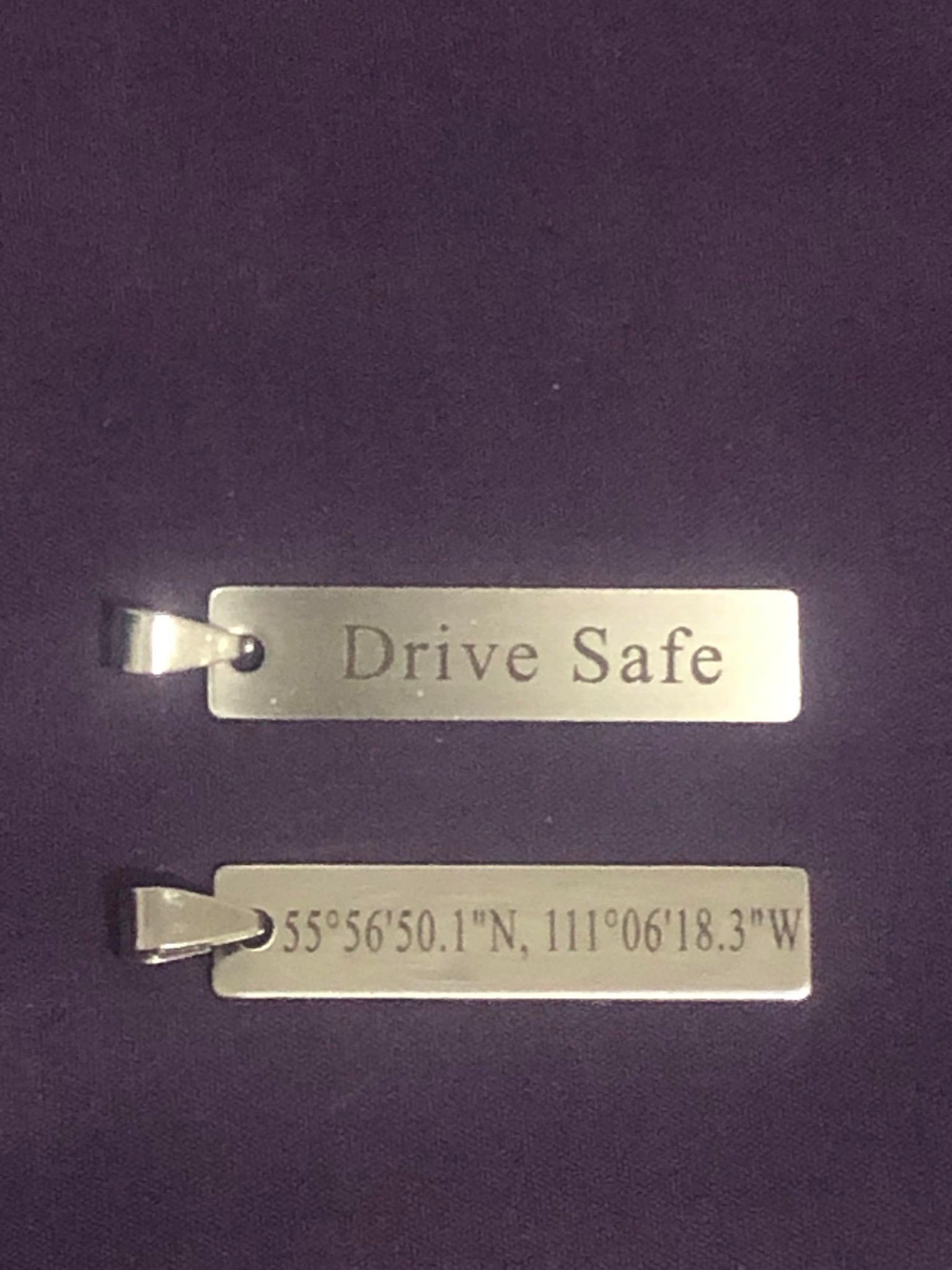 Custom Keychain, Personalized Rectangular Keyring, Engraved, Pendent ...