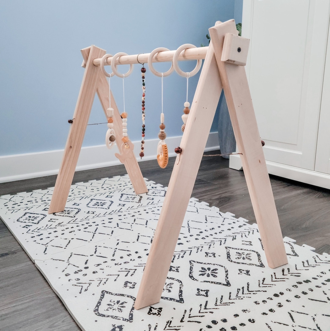 Folding Baby Wooden Play Gym - Etsy