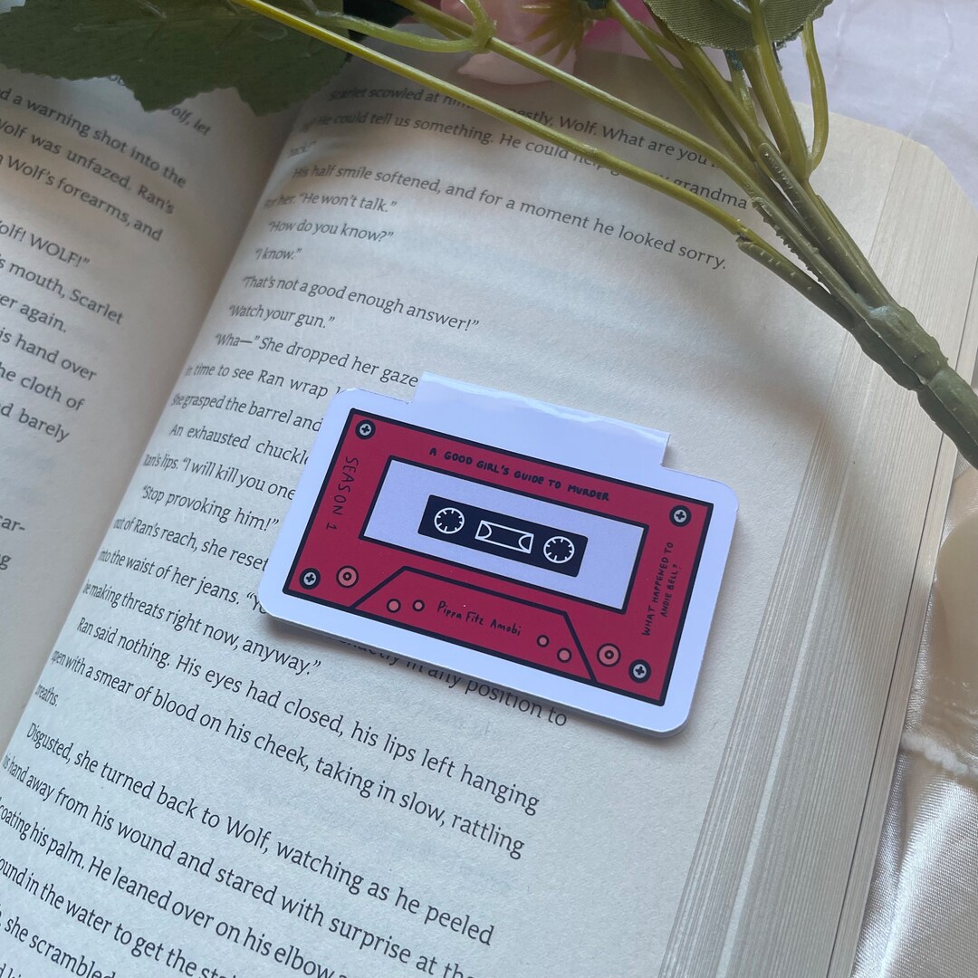 A Good Girl’s Guide to Murder | MAGNETIC BOOKMARK, Red, Cassette ...