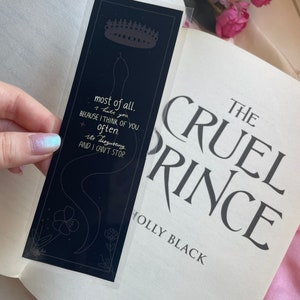 THE CRUEL PRINCE Inspired Bookmark Folk of the Air, Jude and Carden ...