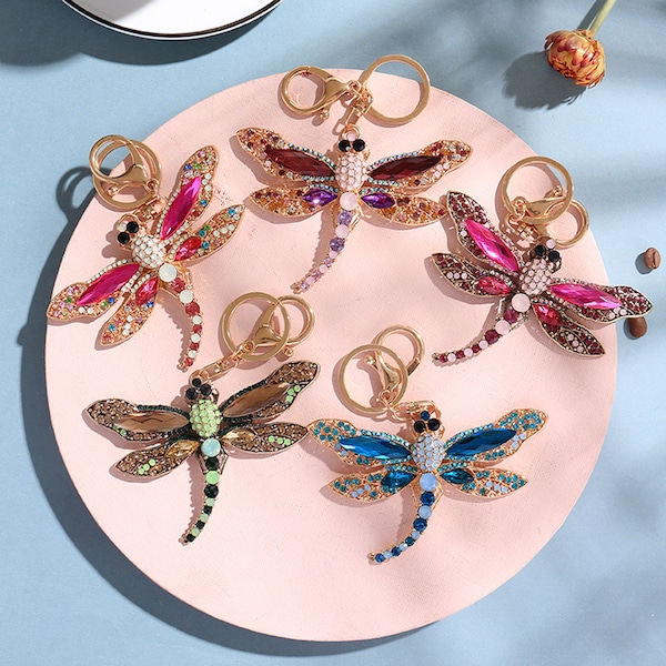 Dragonfly Key Chain - Etsy