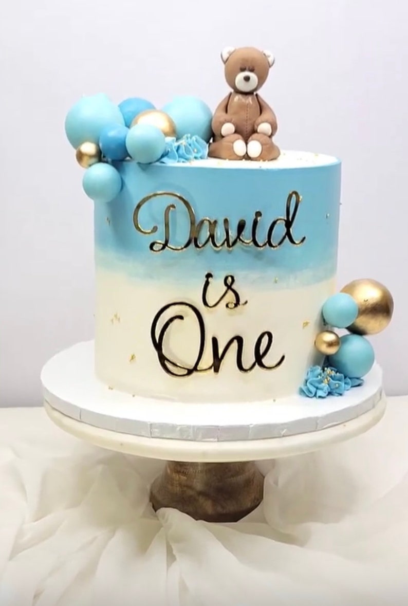 Custom Acrylic Name Cake Cahrms - Etsy