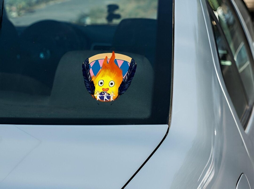 Flame Raven Wizard Car Decal preorder - Etsy