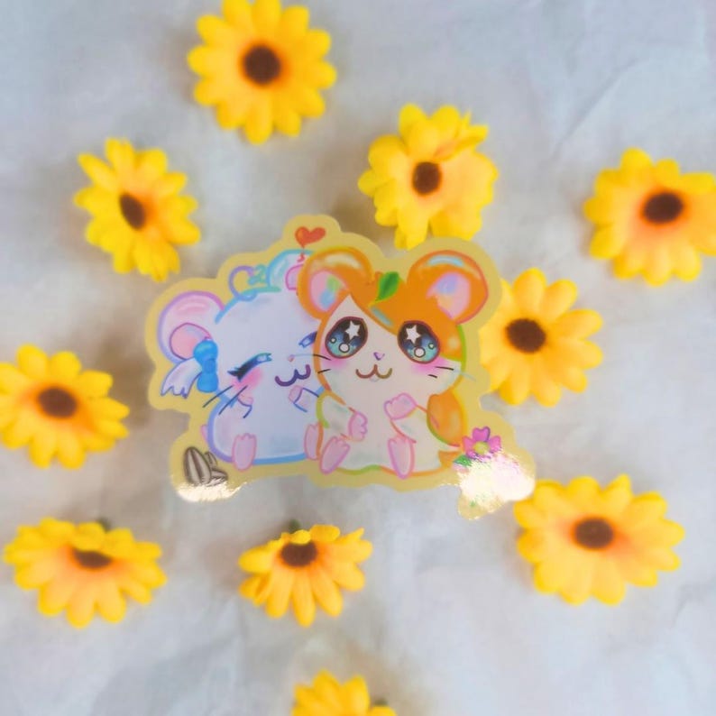 Hamtaro & Bijou Ham Ham Sticker - Etsy