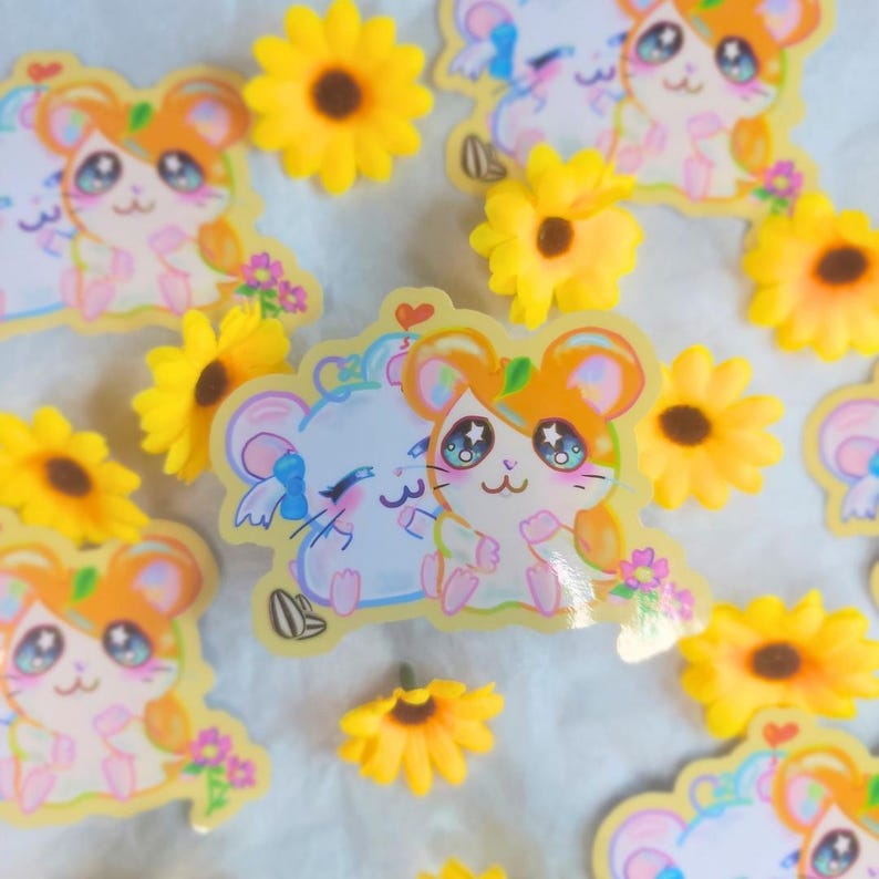 Hamtaro & Bijou Ham Ham Sticker - Etsy