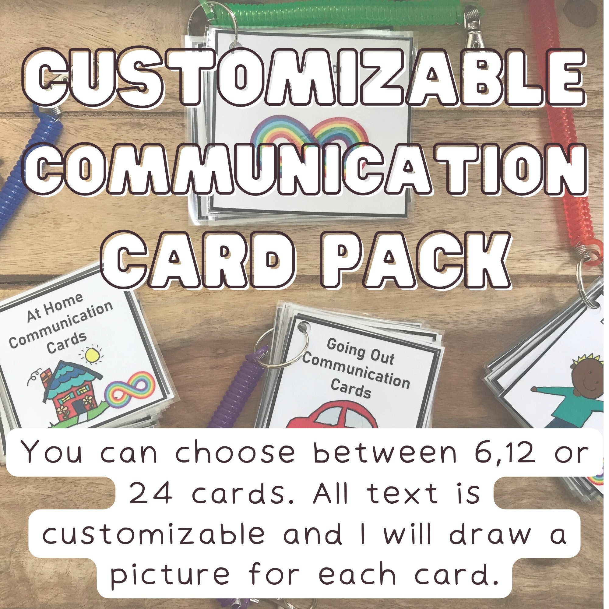 Lanyard Pecs Cards - Etsy UK