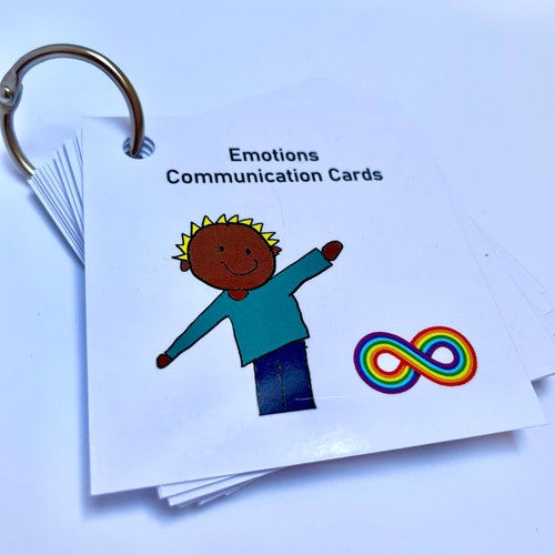 Emotions Autistic Communication Cards - Etsy UK